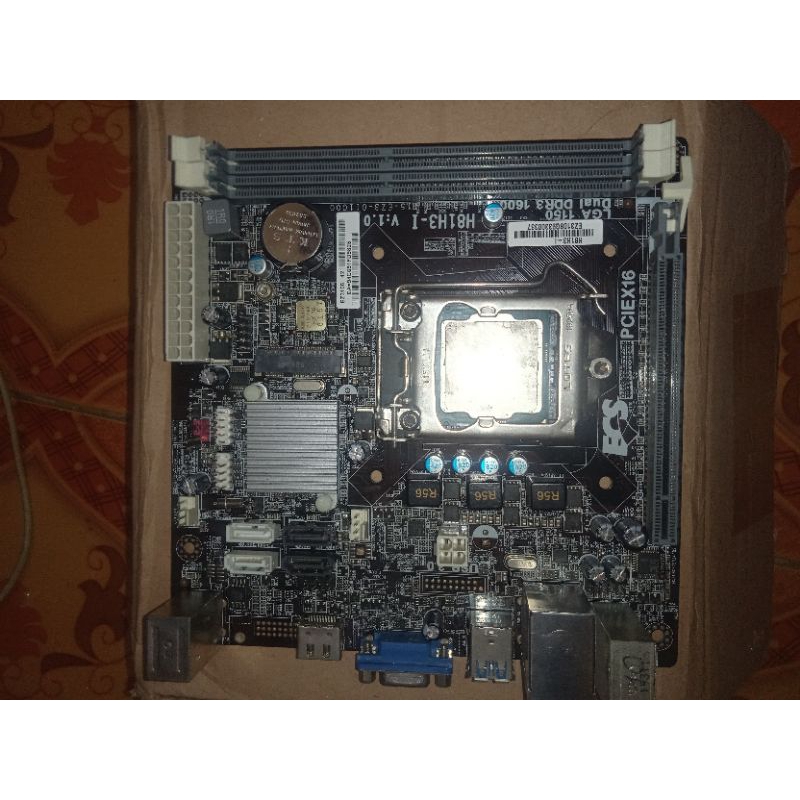 Jual motherboard h81 ECS H81H3-i mini ITX LGA 1150 (bonus procesesor ...