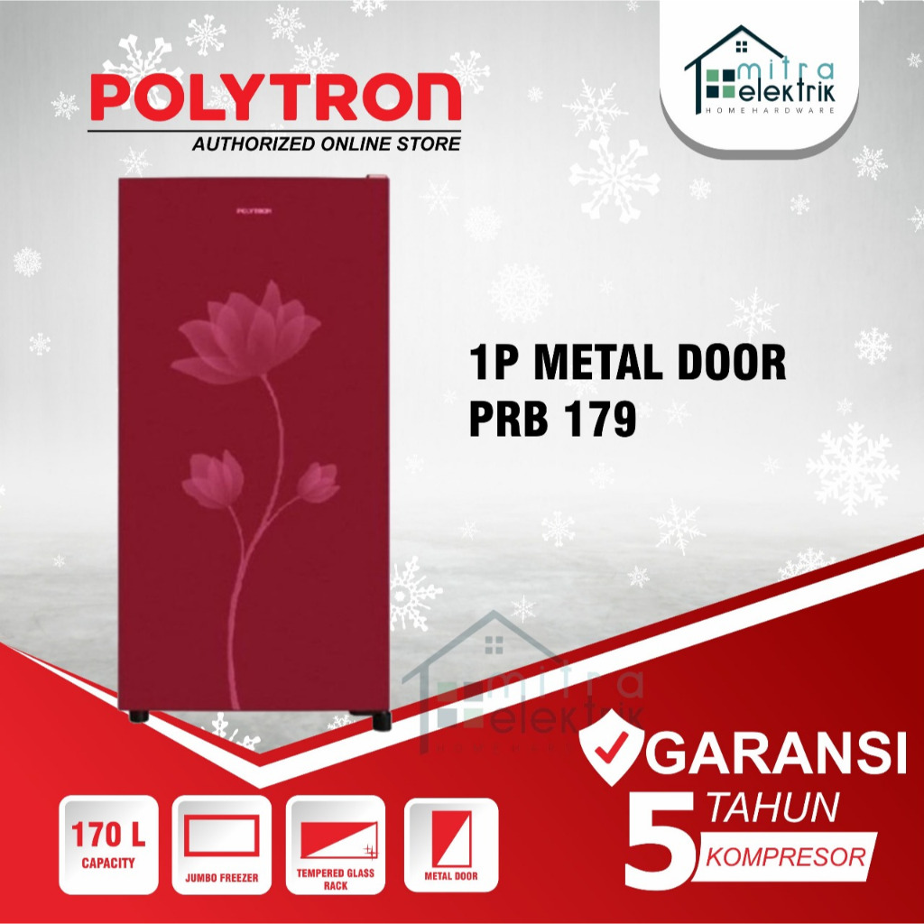 Jual Kulkas Polytron PRB179 Belleza 1 Pintu 170 Liter | Shopee Indonesia