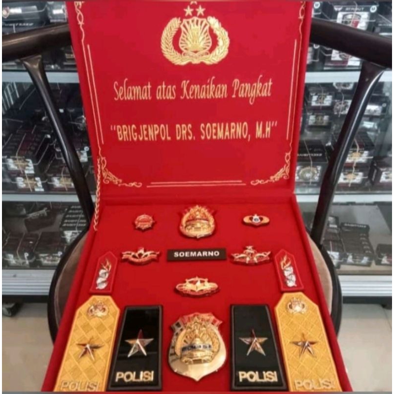 Jual PANGKAT BRIGJEN | SET BOK CUSTOM UCAPAN BAHAN SESUAI POTO | TANDA ...