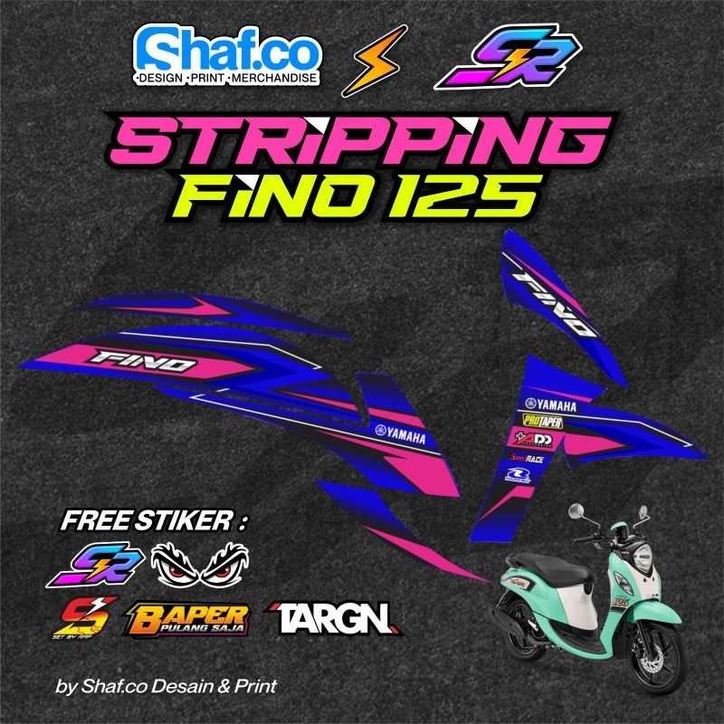 Jual STICKER STRIPPING MOTOR FINO 125 KEREN | Shopee Indonesia