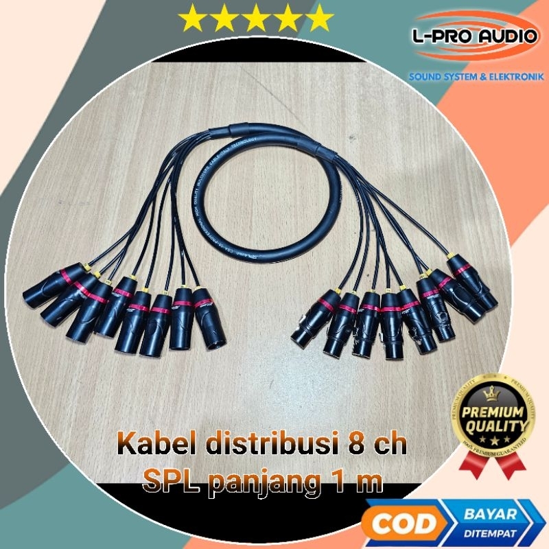 Jual Kabel snake 8 chanel SPL AUDIO 1 meter jek distribusi jek canon ...