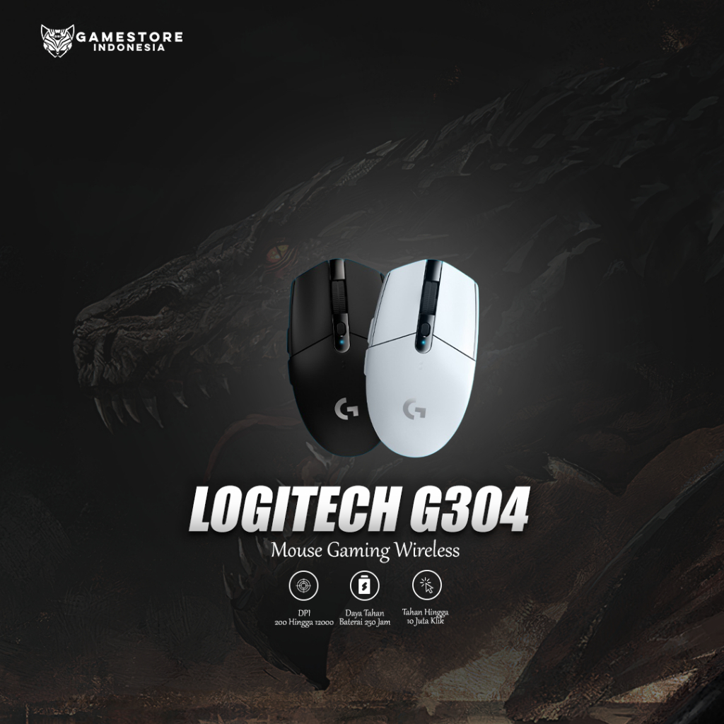Jual Logitech G304 Lightspeed Mouse Gaming Wireless Sensor 12K DPI ...