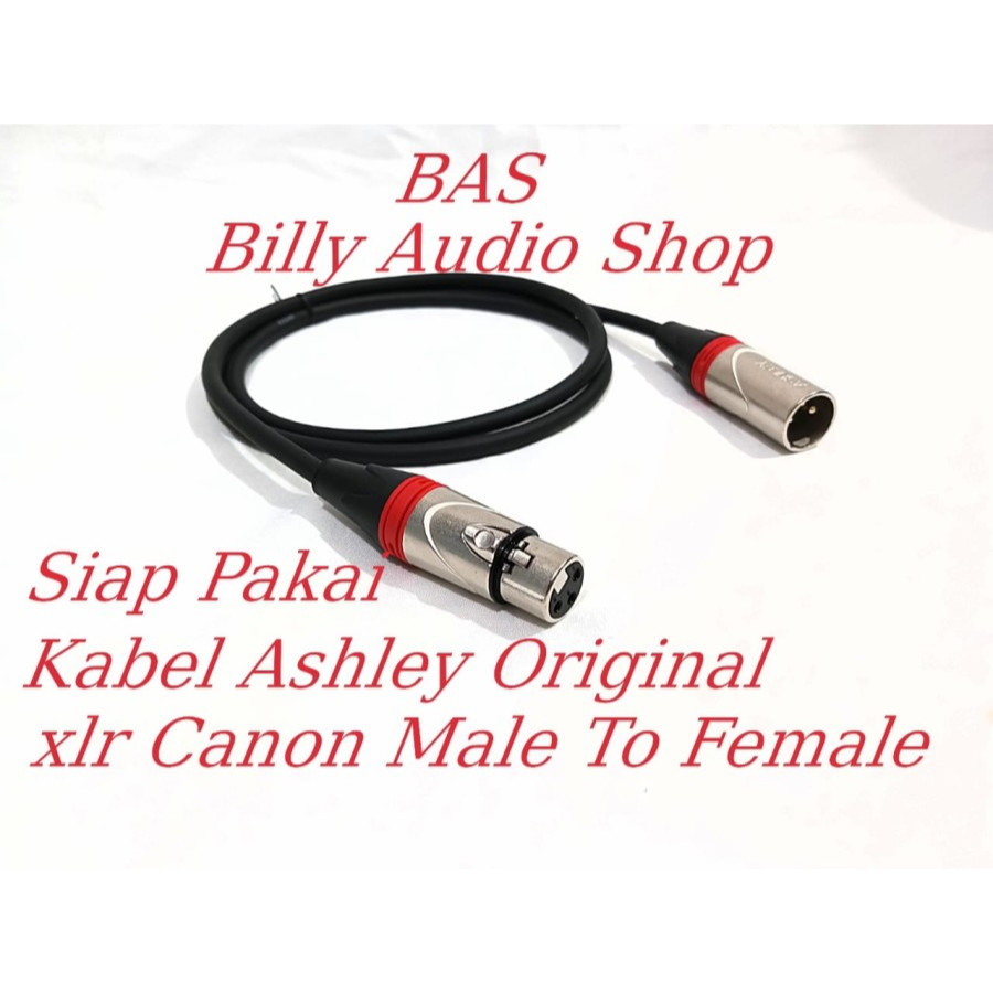 Jual Kabel Audio Kabel Ashley Plus Jack Ashley Canon XLR Female to XLR ...