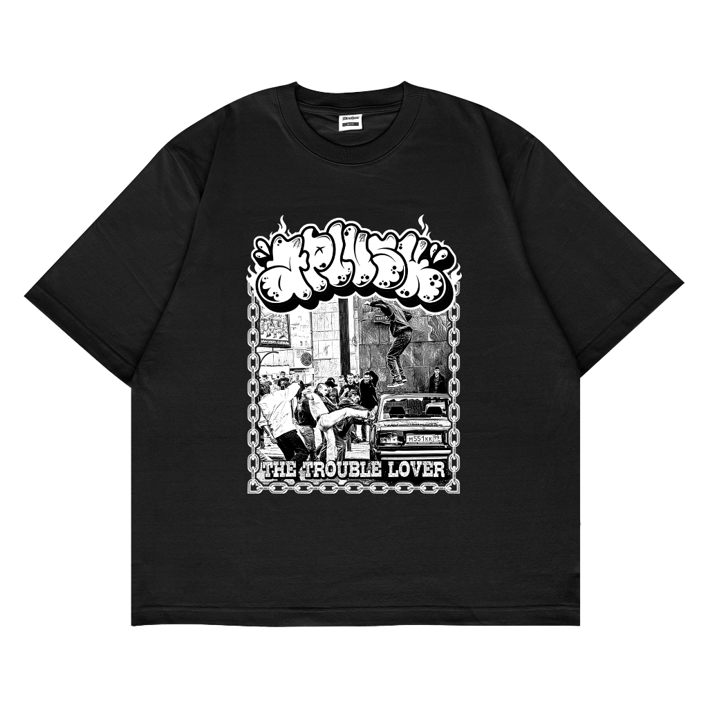 Jual Aplusk.co - Homies Black Oversize Tshirt Boxy Fit | Shopee Indonesia