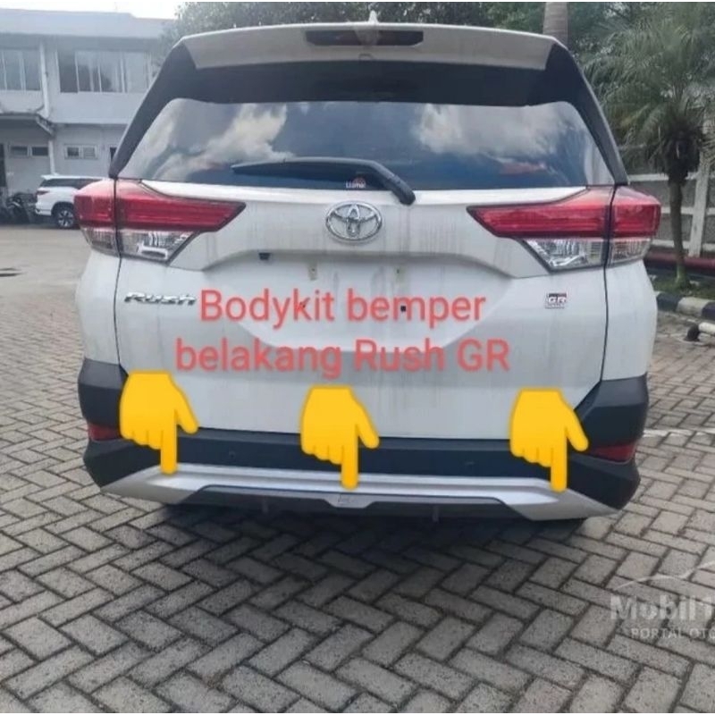 Jual Bodykit Spoiler bemper Bumper Belakang All New Rush 2019-2021 ...