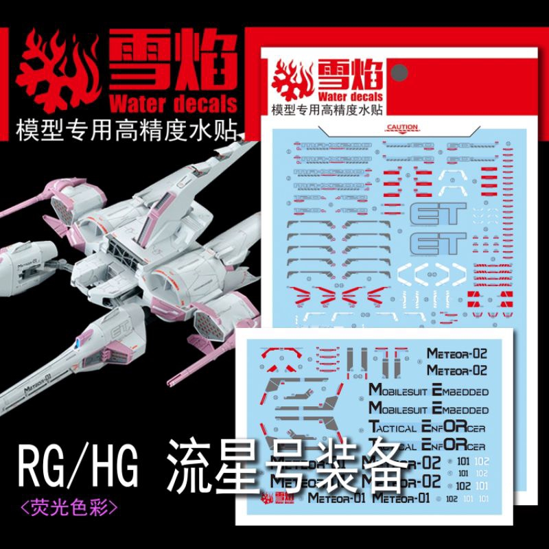 Jual HG 1/144 METEOR UNIT GUNDAM SEED FREEDOM JUSTICE WATER DECAL ...