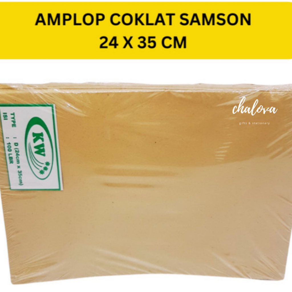 Jual [PAK] AMPLOP COKLAT KW SAMSON D (24X35CM) | Shopee Indonesia