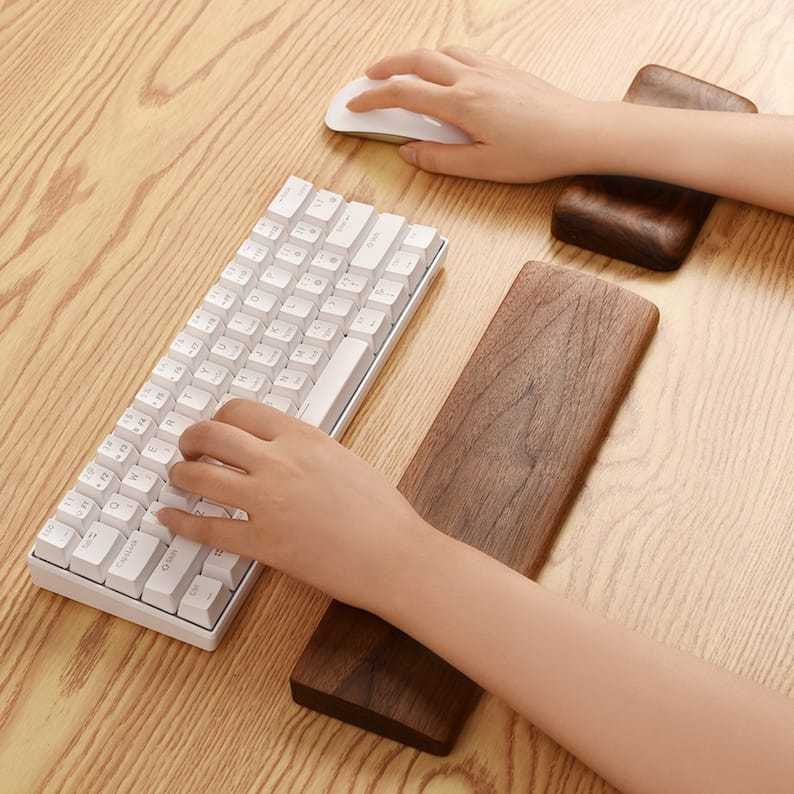 Jual Wood Wrist rest / Arm rest Keyboard / Sandaran Tangan / Kayu ...