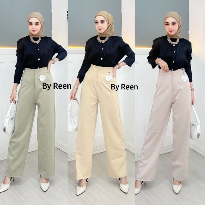 Jual CELANA HAIGWAIST LONG KULOT BY REEN //High Waist Loose Kulot BY ...