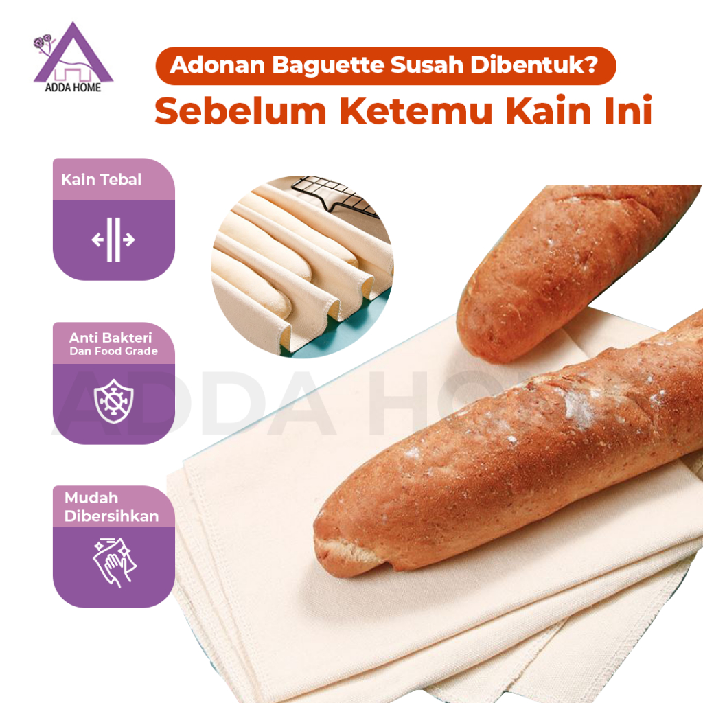 Jual Kain Fermentasi Roti Baguette Bread Fermentation Cloth Anti ...