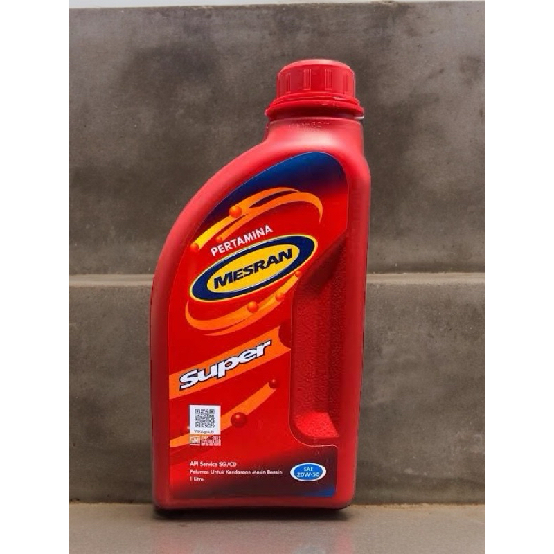 Jual OLI PERTAMINA MESRAN SUPER 20w50 1 LITER PERTAMINA ENGINE OIL ...