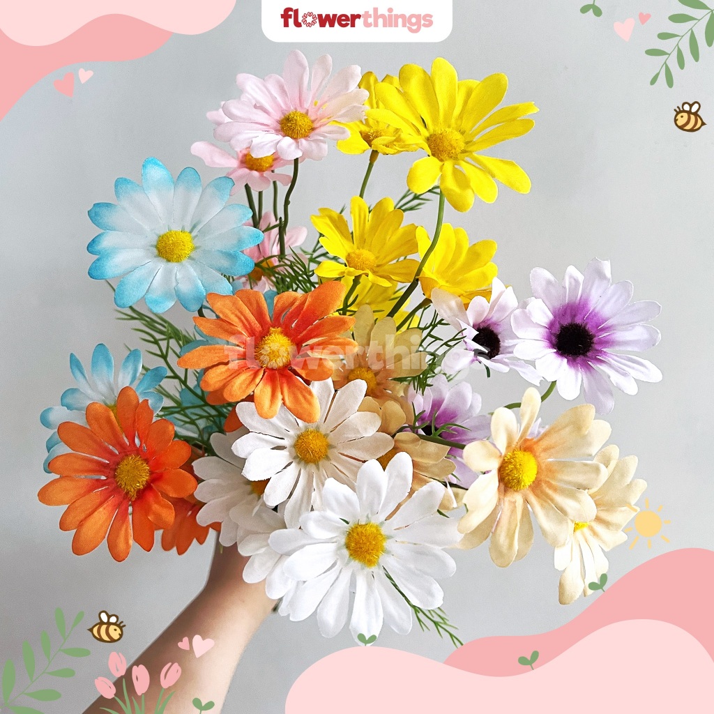 Jual DAISY - BUNGA ARTIFICIAL / PALSU / BUATAN BAHAN KAIN | Shopee ...