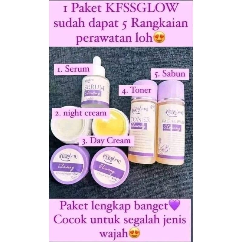 Jual KFSSGLOW ORIGINAL PAKET KECANTIKAN KFS GLOW - SATU PAKET DAPAT ...
