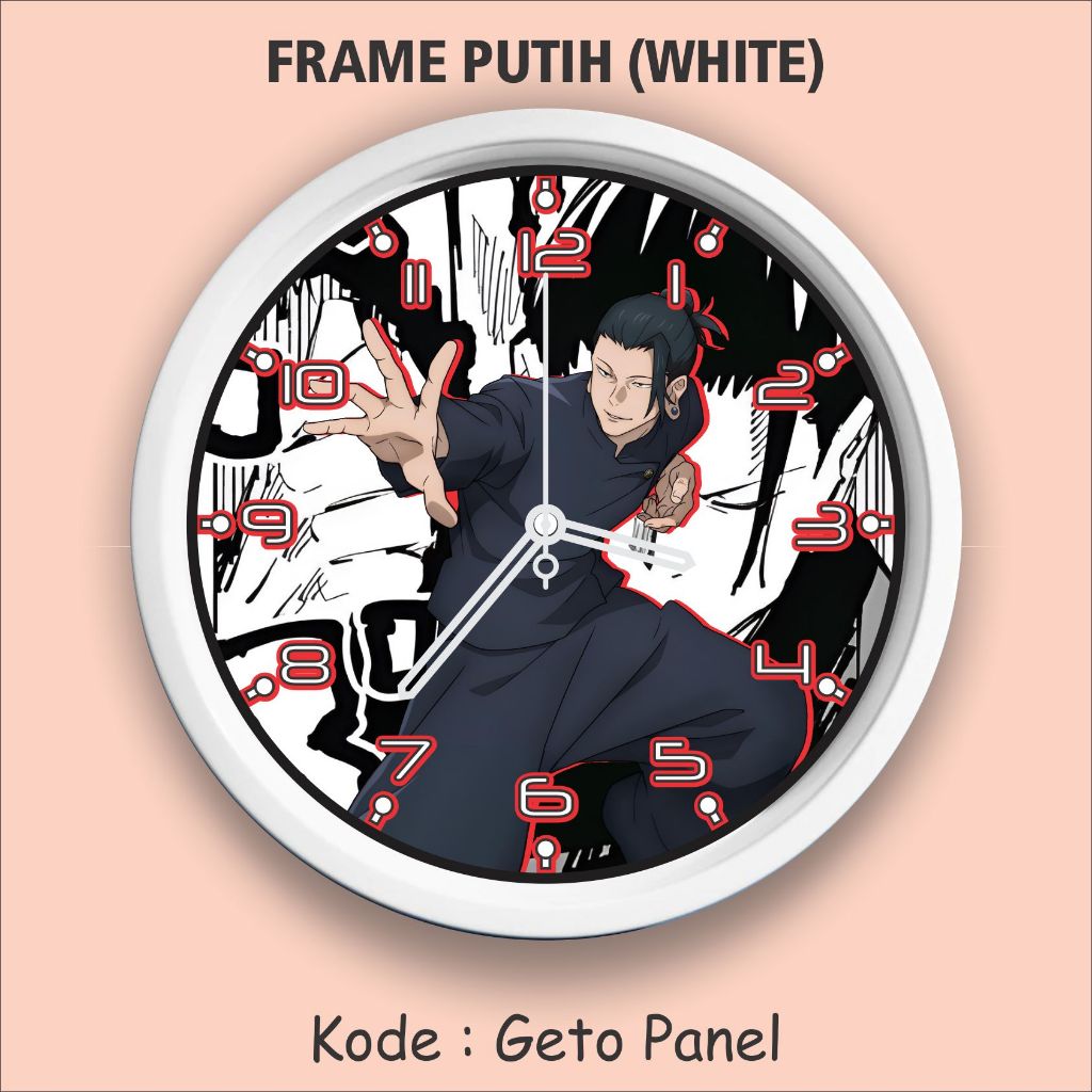 Jual Jam Dinding Jujutsu Kaisen Gojo satoru Nanami Geto Toji (Bahan Kaca dan Plastik) | Shopee ...