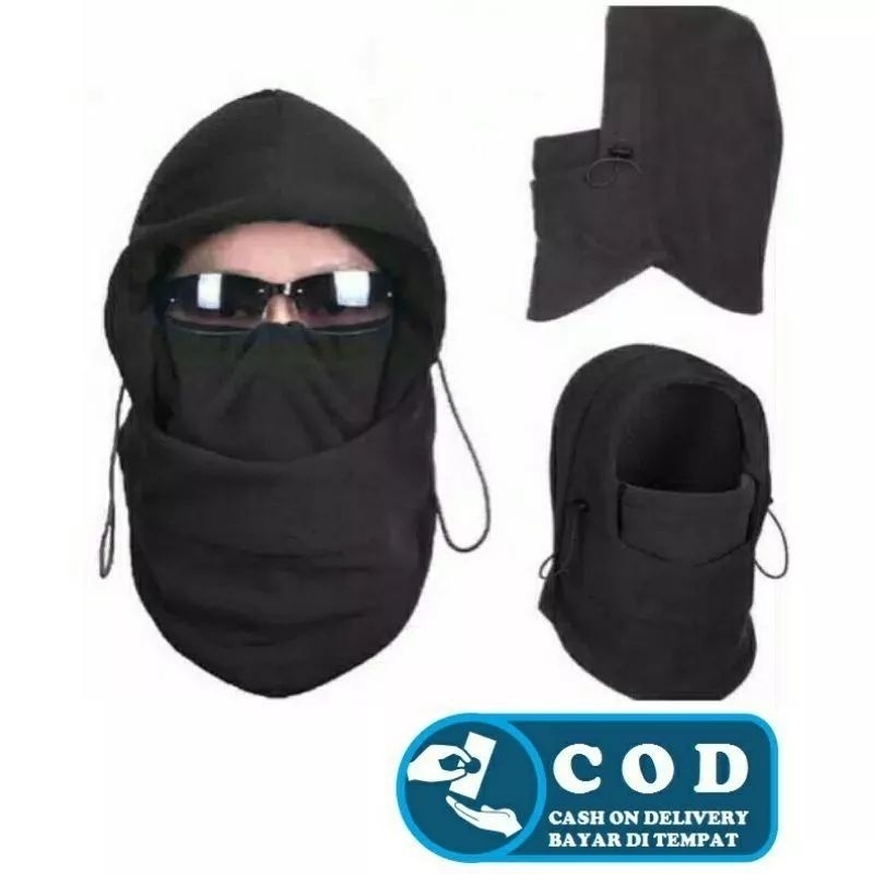 Jual TOPI JEPANG MASKER SCARF BALACLAVA MULTIFUNGSI NINJA KUPLUK POLAR ...