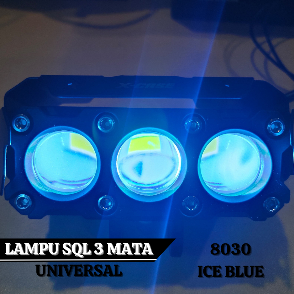 Jual Lampu Tembak LED Laser SQL 3 Mata 4 Mata Devil Warna Merk Xcase ...
