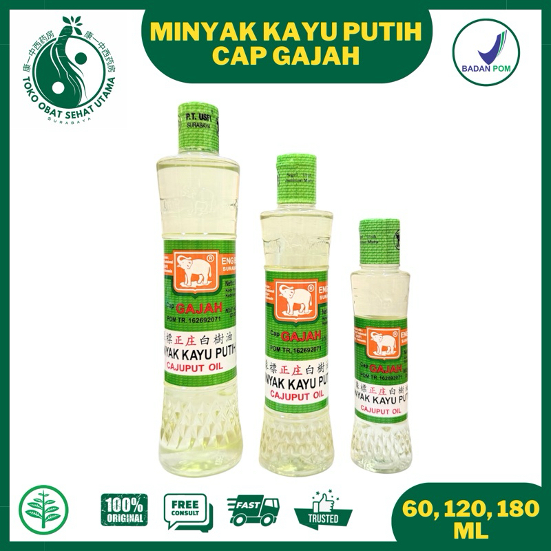 Jual MINYAK KAYU PUTIH CAP GAJAH PT USFI /Cajuput Oil MKP / Meringankan ...