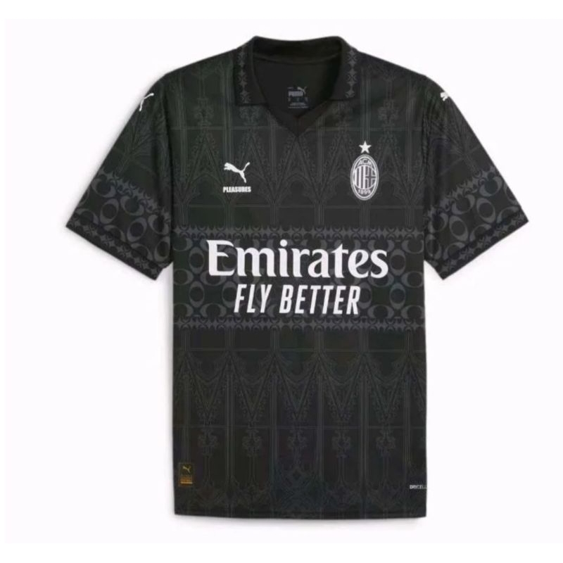 Jual jersey bola pi ac.milan 4th black special edition player issue ...