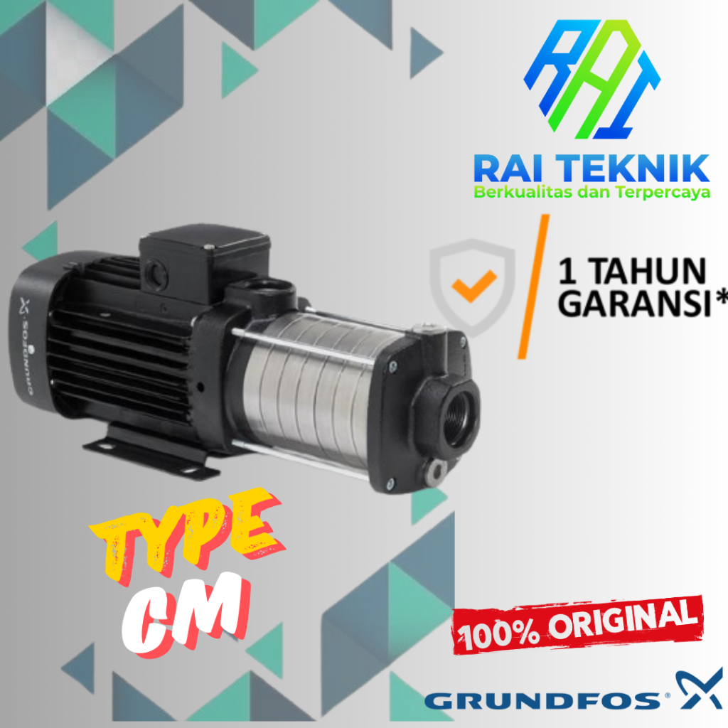 Jual POMPA AIR GRUNDFOS CM 10-3 (1PHASE) | Shopee Indonesia