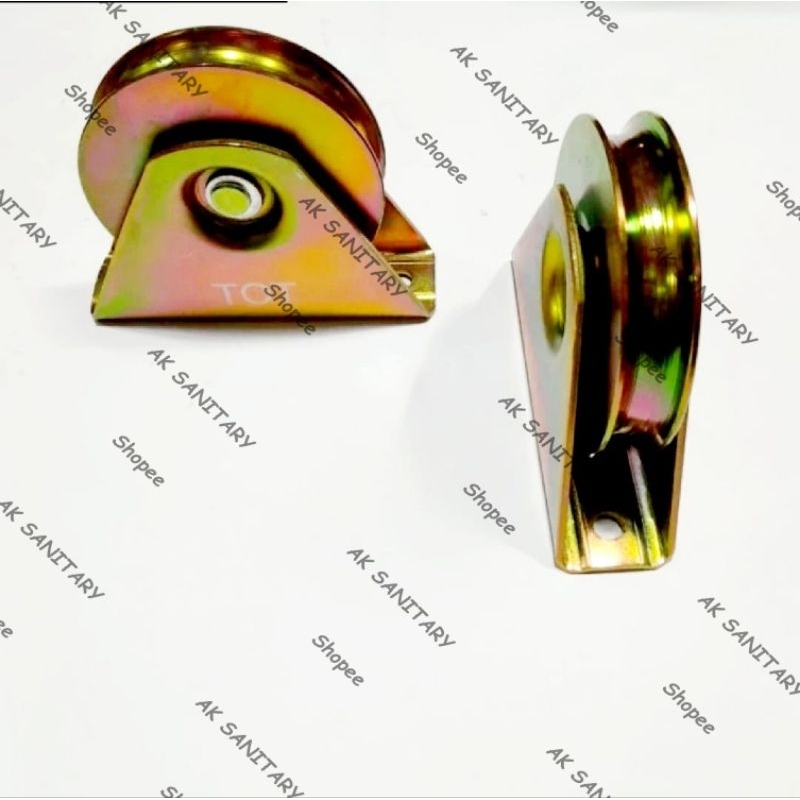 Jual Roda Rel Pintu Pagar Bearing Model V 80mm - Roda Rel Besi Pagar V ...