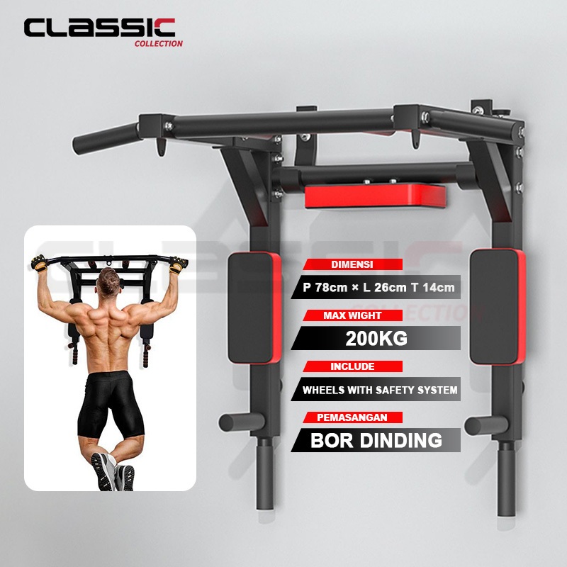Jual Multifunctional Wall Mounted Fitness Rack Training Equipment Heavy ...