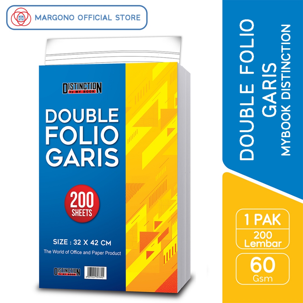 Jual My Book Distinction Kertas Double Folio Garis F4 - 200 Lembar ...