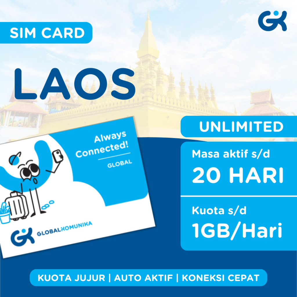 Jual Simcard Laos Unlimited | Sim Card Laos | Shopee Indonesia