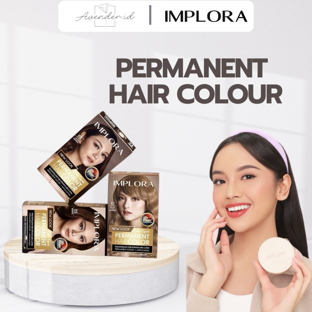 Jual (GET 1 GIFT) IMPLORA Hair Color, pewarna rambut permanen anti ...