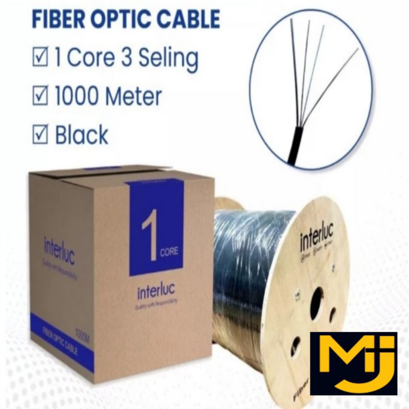 Jual KABEL FTTH FIBER OPTIK 1.CORE 3.SELING 1000.m kualitas bagus ...