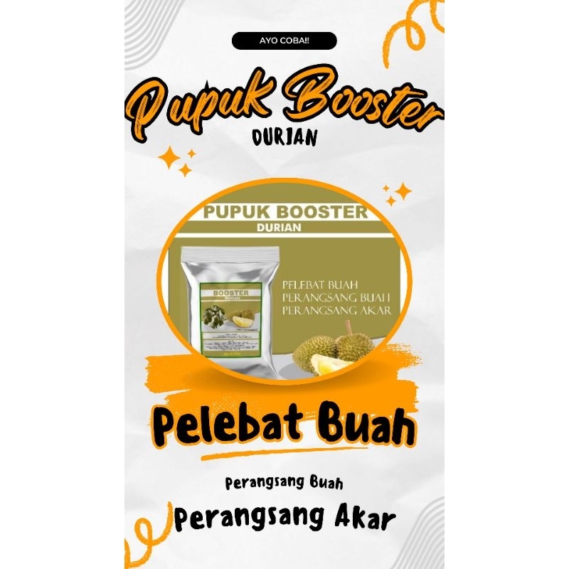 Jual BOOSTER PELEBAT, PERANGSANG BUAH DAN AKAR DURIAN 250 GRAM | Shopee Indonesia
