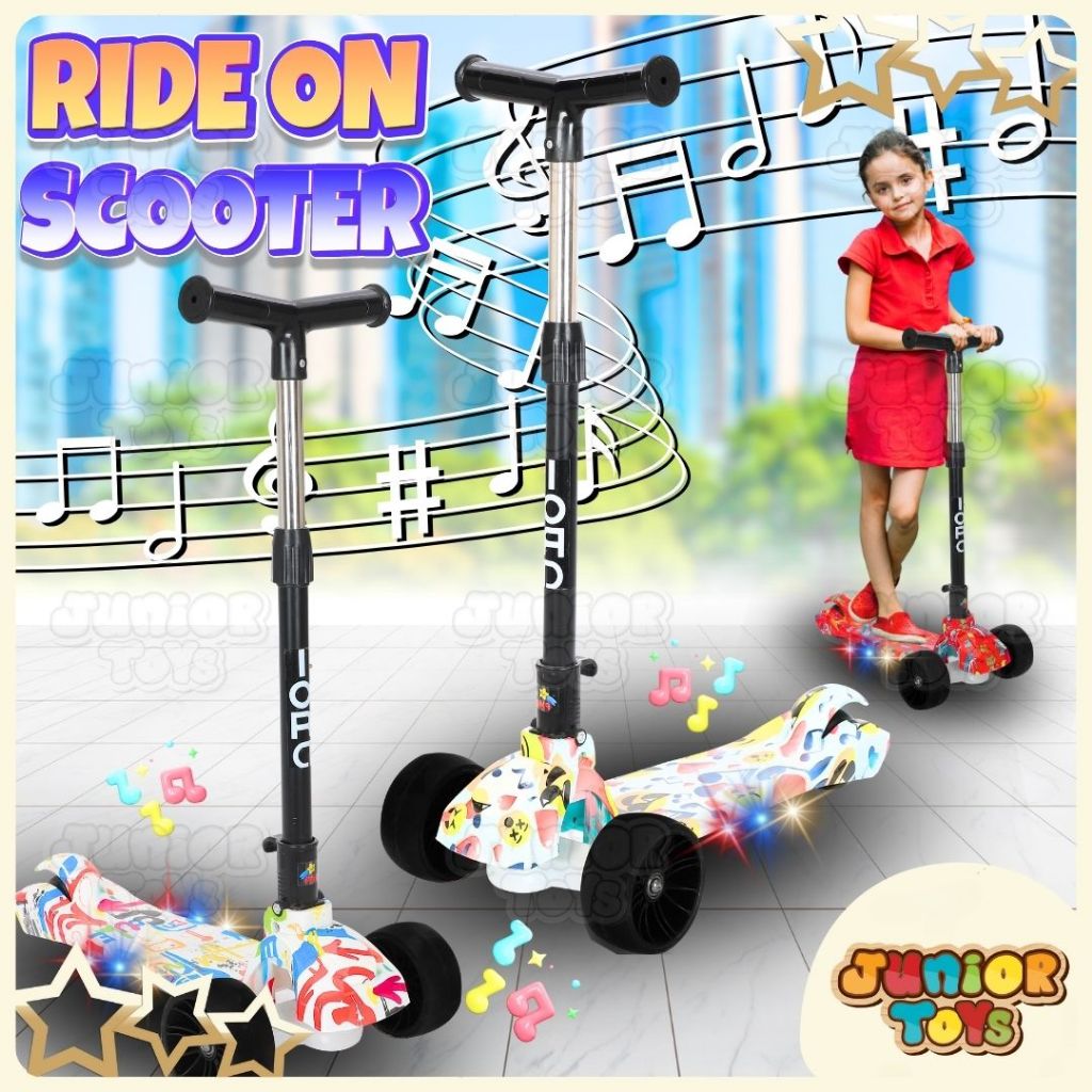 Jual Scooter Anak Mural Edition Mainan Otoped Anak Permainan Skuter ...