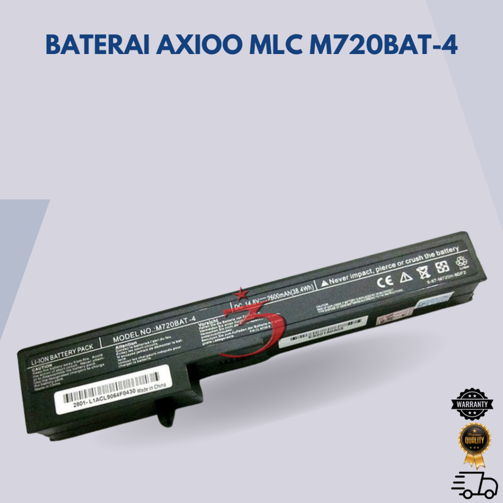 Jual Baterai Axioo MLC M720BAT-4 Original | Shopee Indonesia