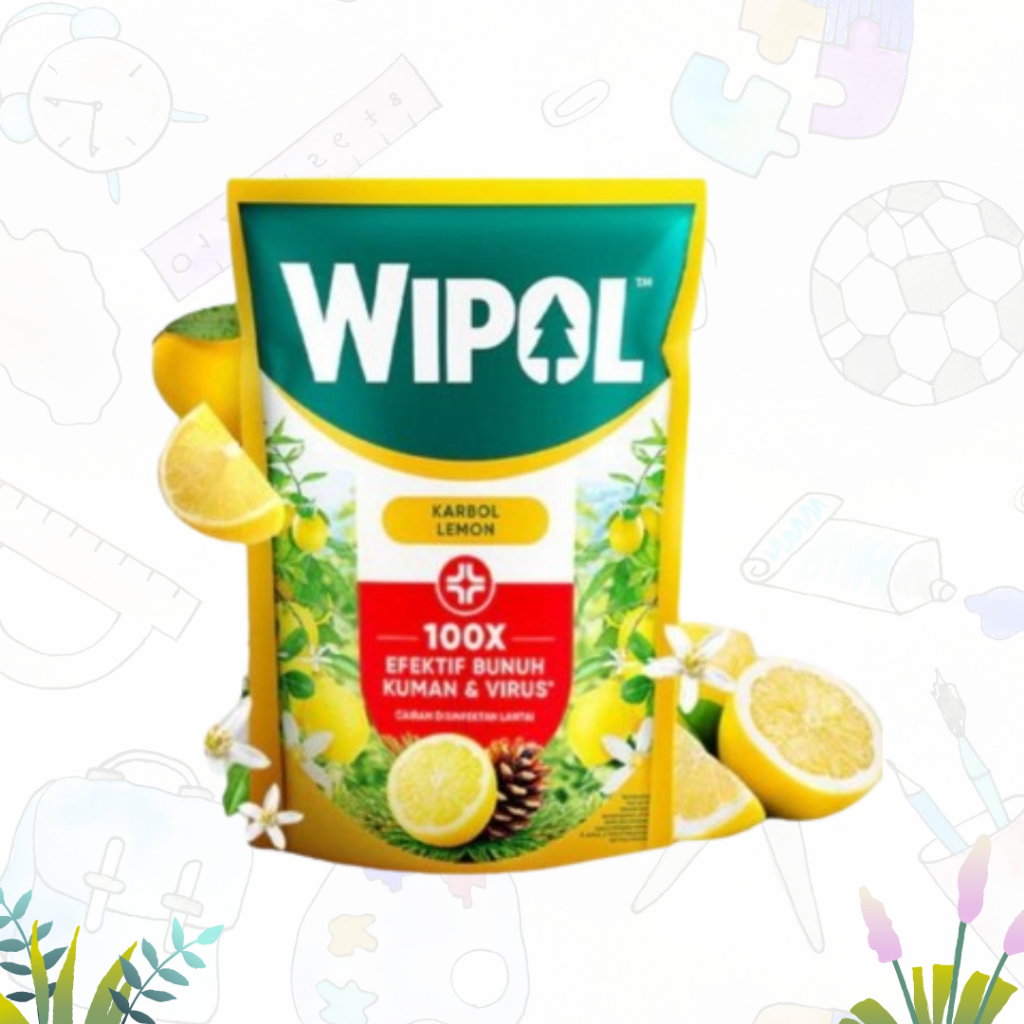 Jual Wipol Pembersih Lantai Aroma Karbol Lemon Refil 750ml (1pcs ...