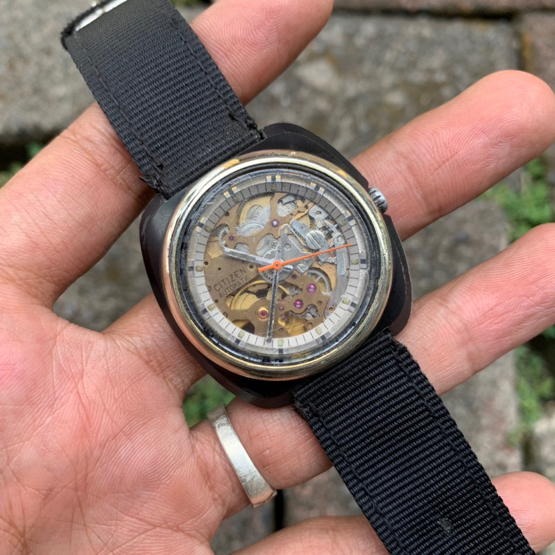 Jual Jam Tangan vintage Citizen automatic alumunium case | Shopee Indonesia