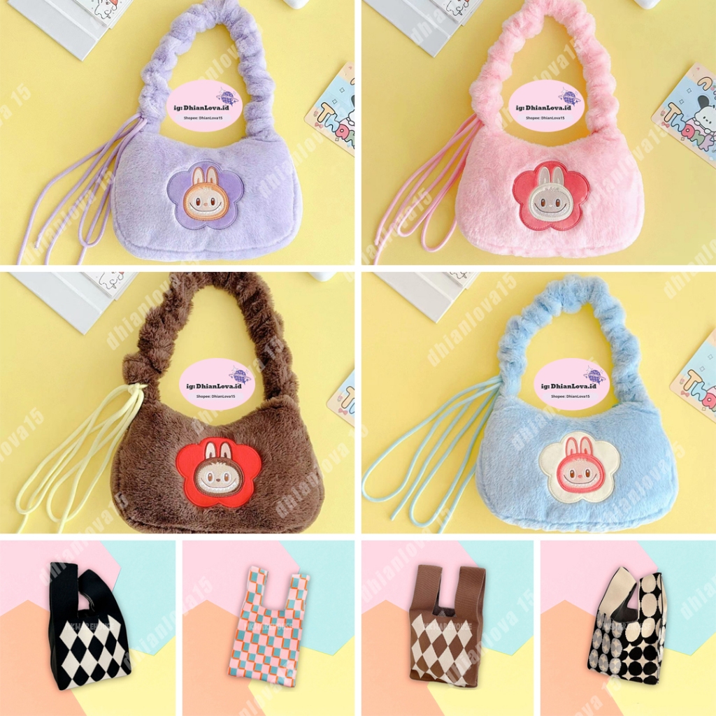 Jual TAS LABUBU BANGKOK & TAS RAJUT BKK / SLINGBAG LABUBU | Shopee ...