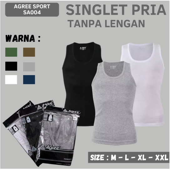 Jual AGREE Singlet Pria Kaos Dalam Katun | Shopee Indonesia Jual AGREE Singlet Pria Kaos Dalam Katun | Shopee Indonesia