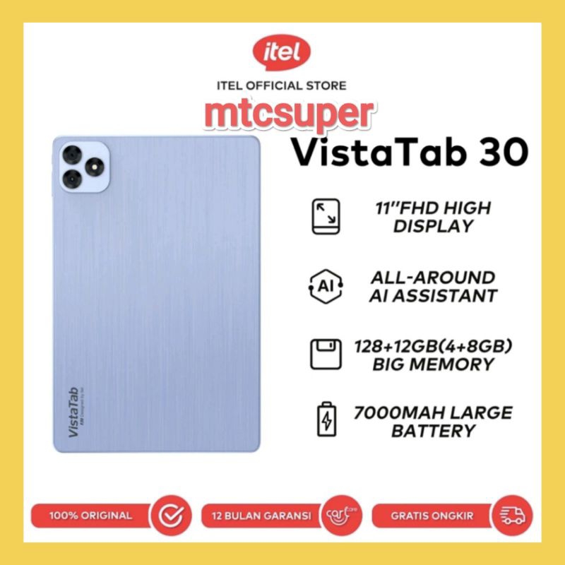 Jual ITEL VISTA TAB 30 4/128GB 7000mah GARANSI RESMI | Shopee Indonesia