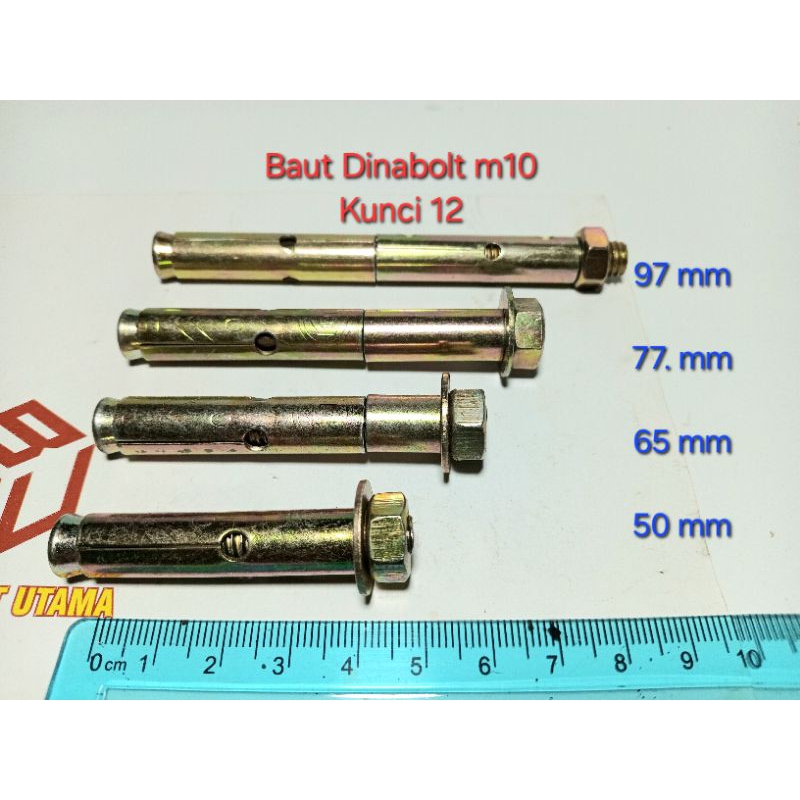 Jual Baut Dinabolt 10*50 - 65 - 77 - 97 / Baut tanam tembok / beton ...