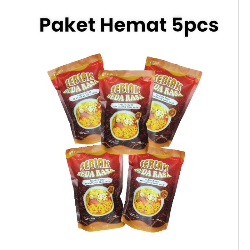 Jual Seblak Instan Bedarasa Paket Hemat 5pcs Snack & Food Rempah ...
