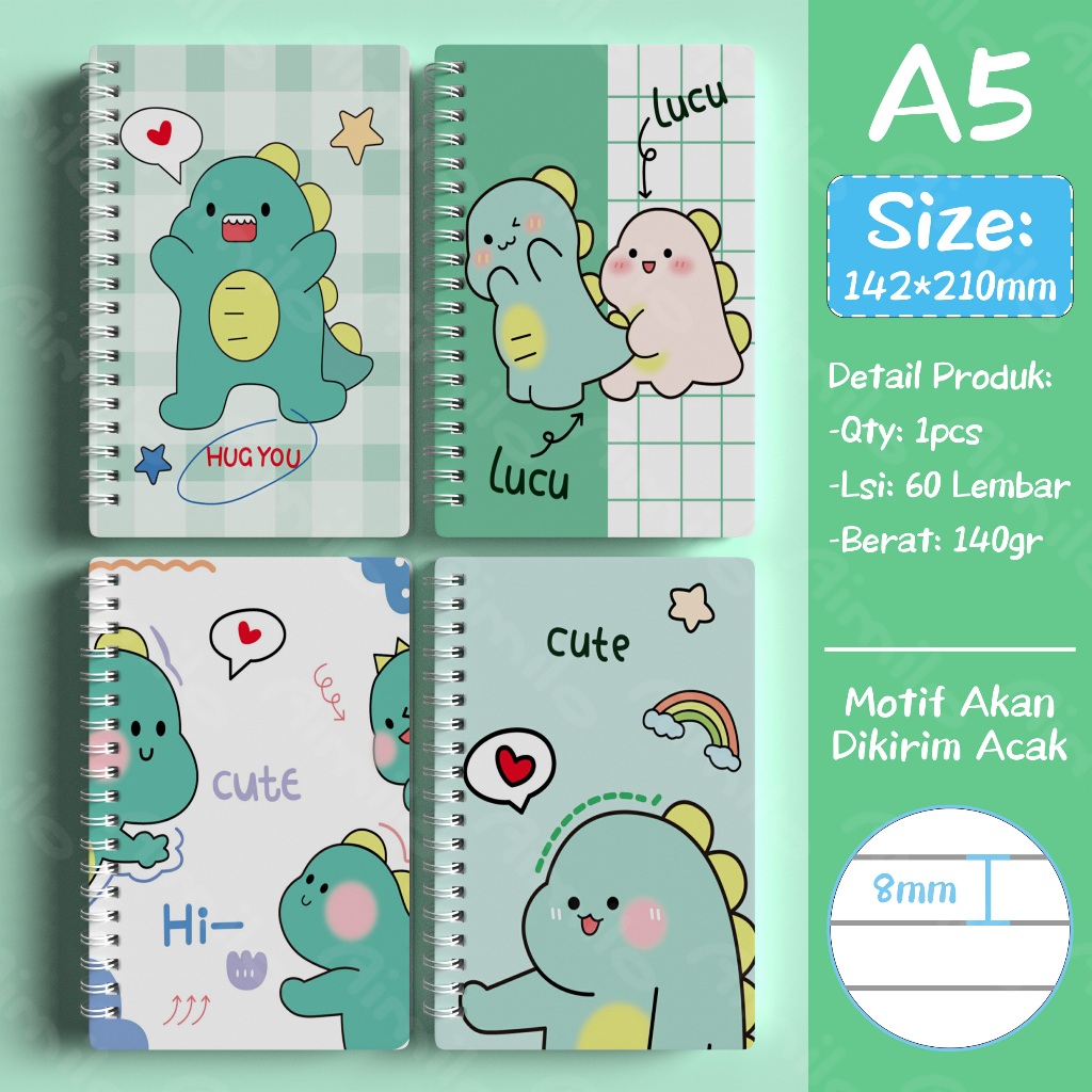 Jual [READY] Aimilo Buku Diary Aesthetic Notebook A5 Buku Jurnal Buku ...