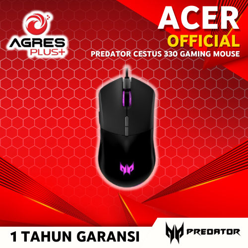Jual ACER PREDATOR Cestus 330 Ergonomic USB Wired - PMW920 - Gaming Mouse | Shopee Indonesia