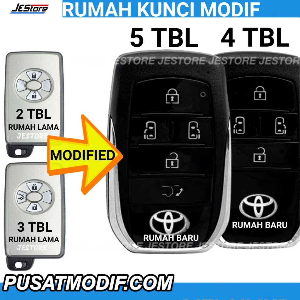 Jual CASING KUNCI YARIS BAKPAO VIOS UPGRADE MODIF KUNCI ALPHARD ...