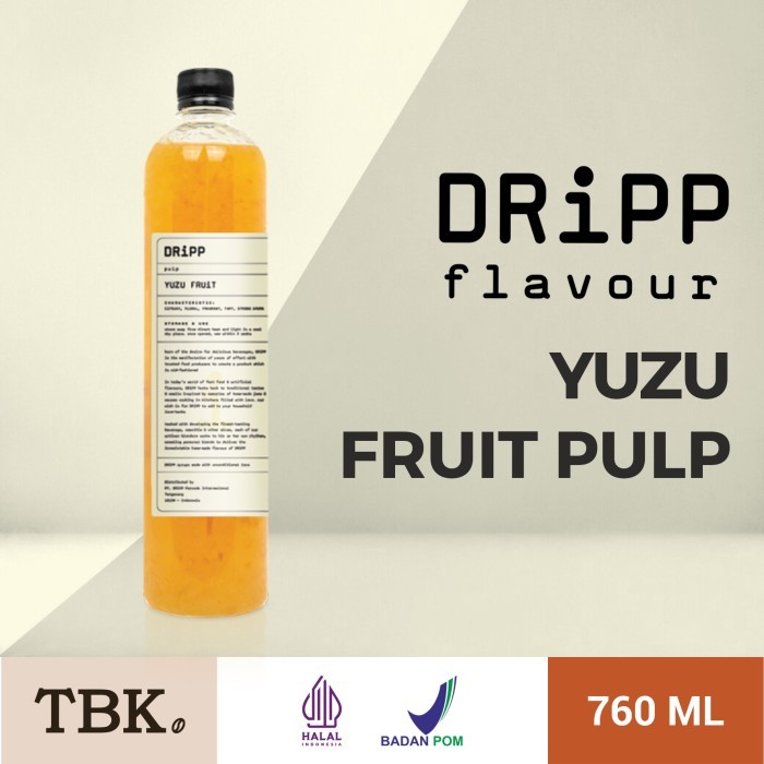 Jual DRIPP Yuzu Pulp Syrup - Syrup Bubur Buah Yuzu 760ml | Shopee Indonesia