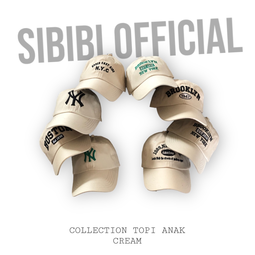 Jual SIBIBI TOPI ANAK UNISEX Cream Series | Topi Anak Laki Laki 2-10 ...