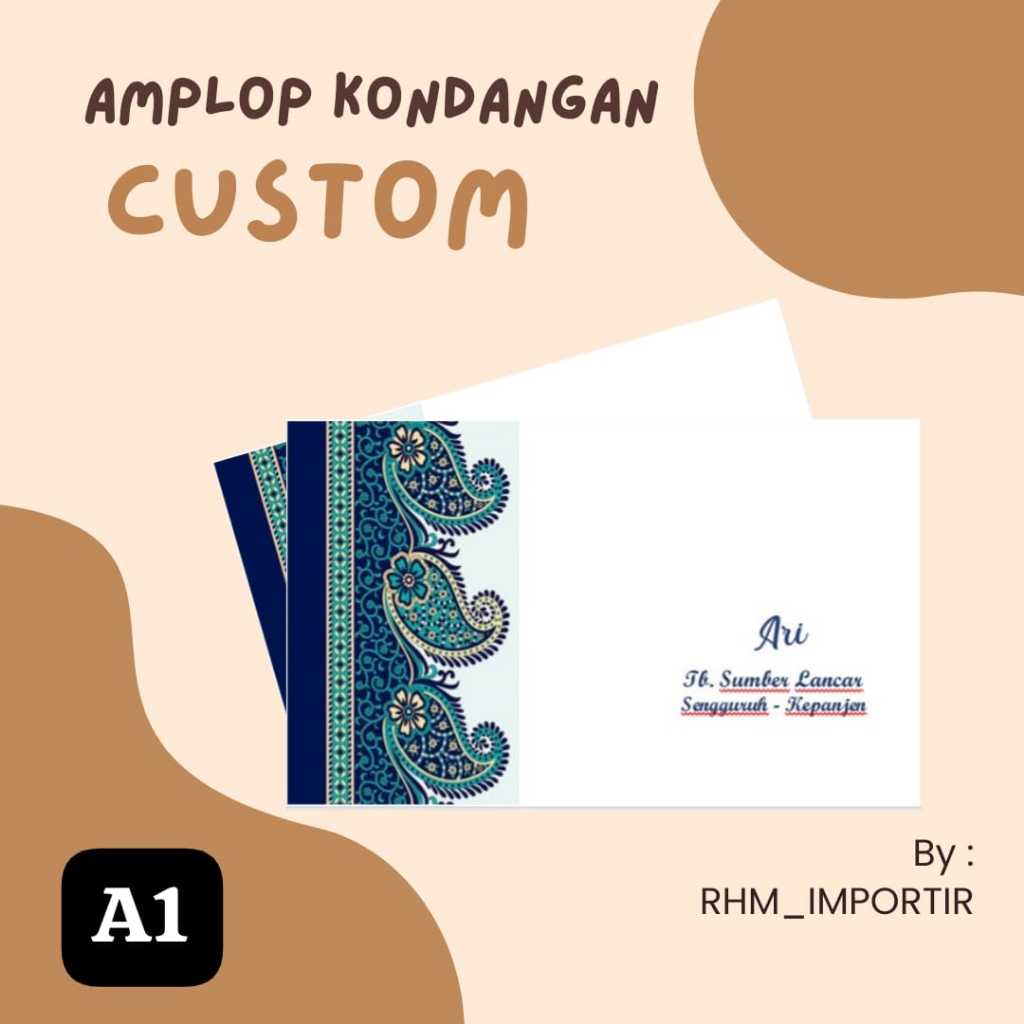 Jual AMPLOP KONDANGAN CUSTOM AESTHETIC BATIK | Shopee Indonesia