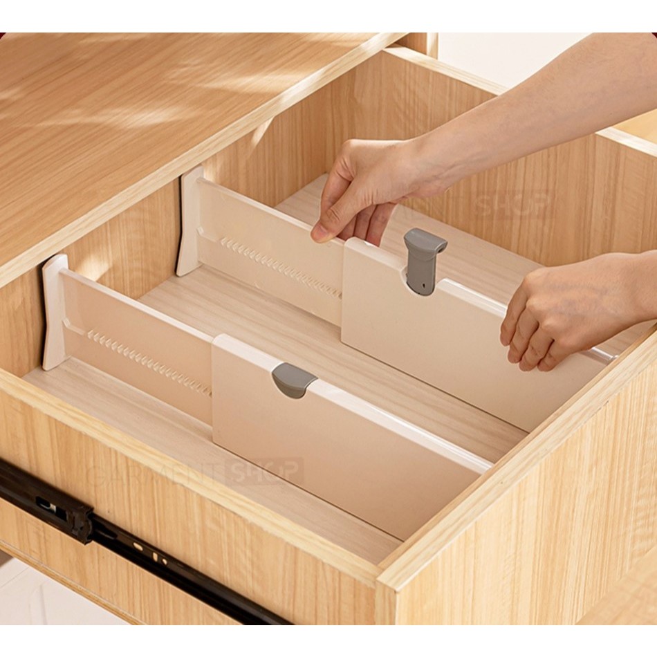 Jual Sekat Laci Pembatas Lemari Fleksibel Partisi Desktop Organizer ...