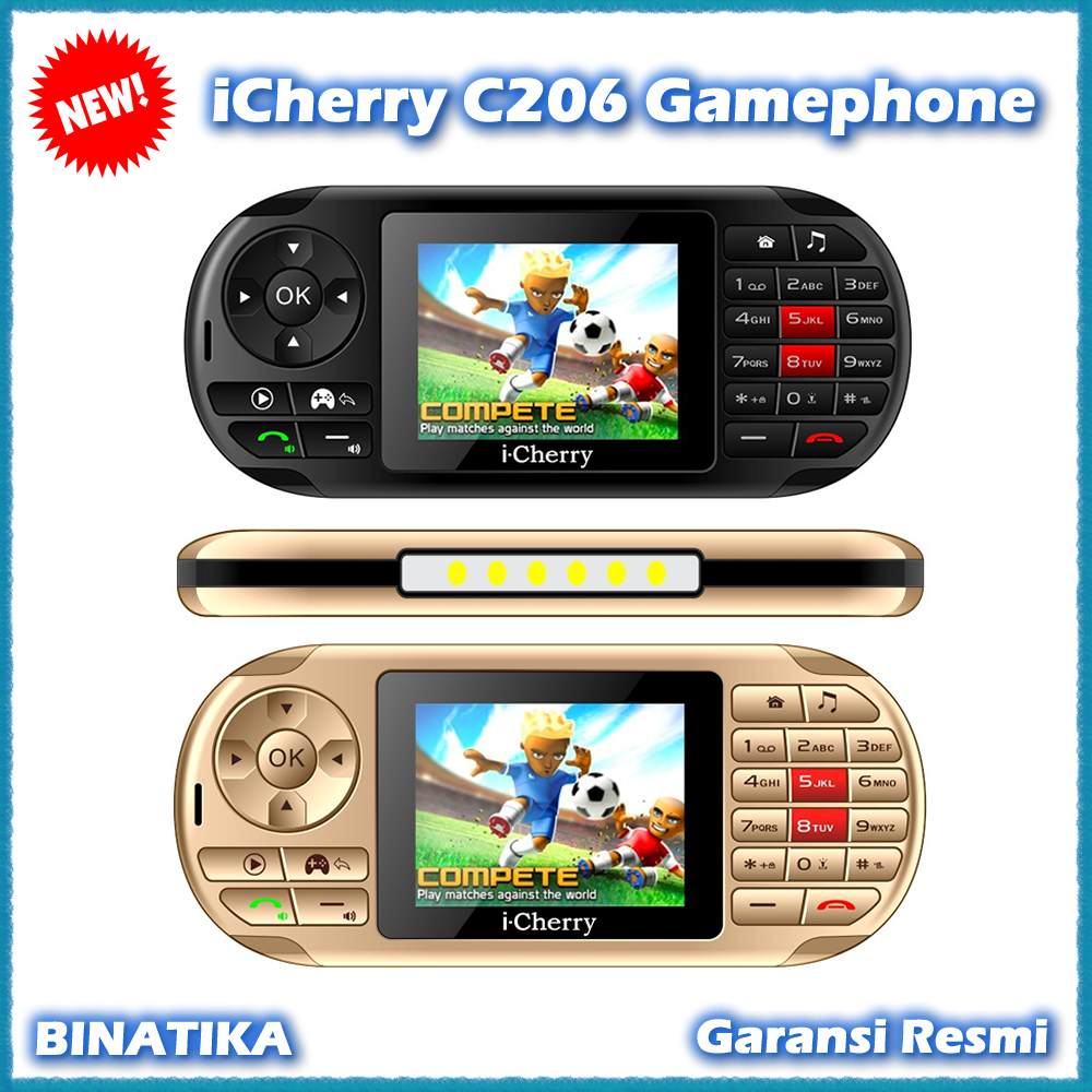 Jual iCherry C206 Gamephone Dual SIM Camera Garansi Resmi | Shopee ...