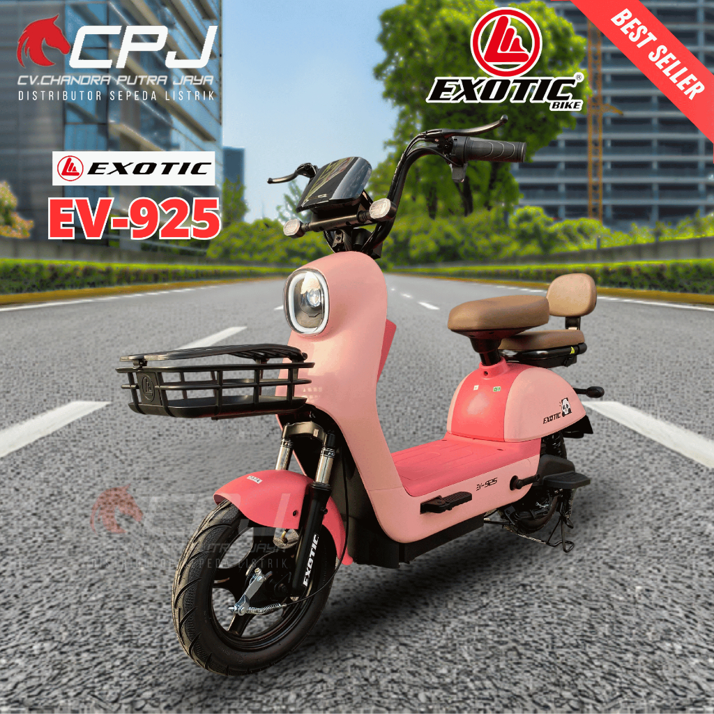 Jual Sepeda Listrik EXOTIC EV 925 Terbaru 500 Watt Garansi Resmi | Shopee Indonesia