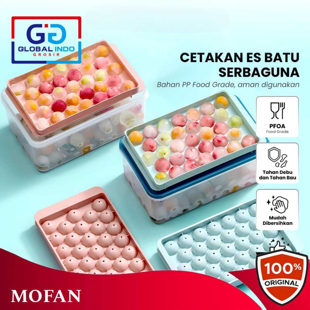 Jual Cetakan Es Batu Bulat 33 Lubang Cetakan Es Batu Bulat Cetakan ...