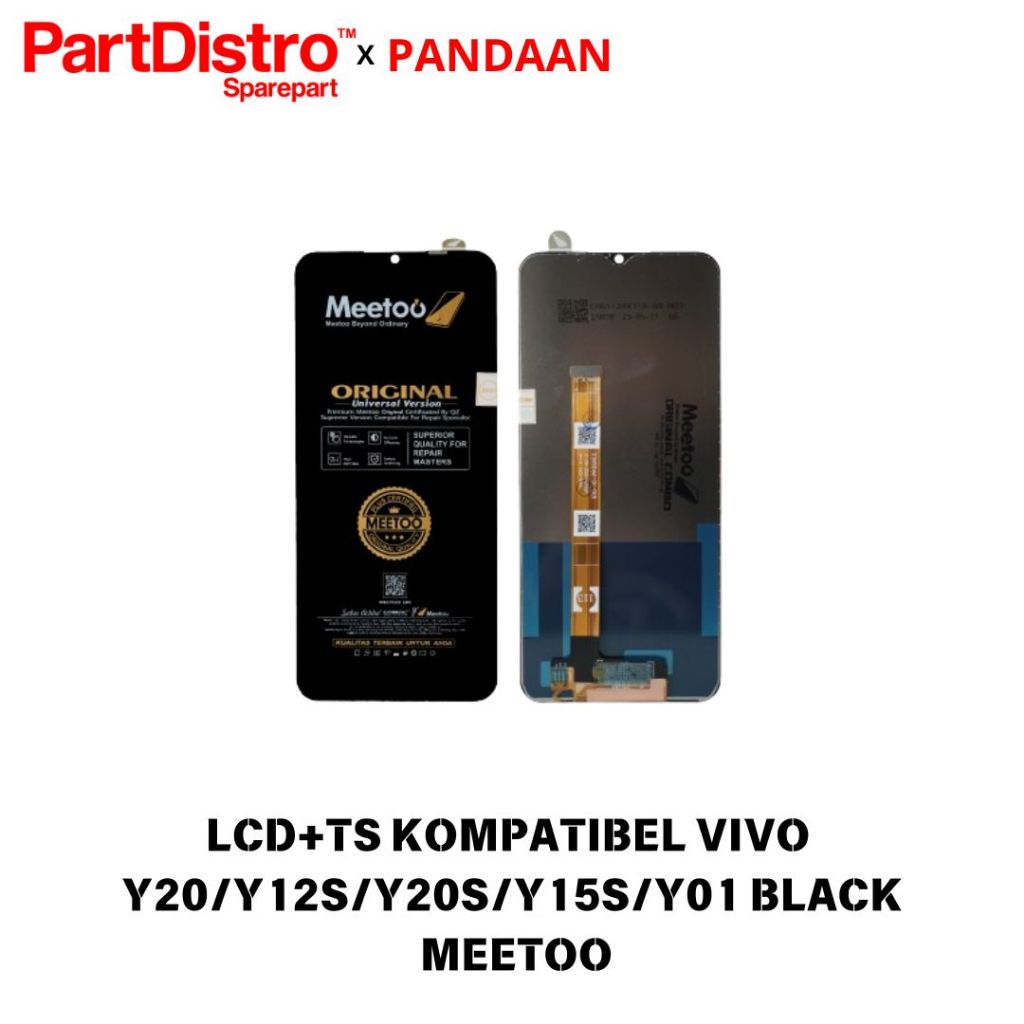 Jual LCD+TS KOMPATIBEL VIVO Y20/Y12S/Y20S/Y15S/Y01 BLACK MEETOO ...